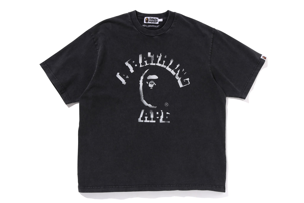 GARMENT DYE SPRAY PRINT COLLEGE RELAXED FIT TEE MENS – eu.bape.com
