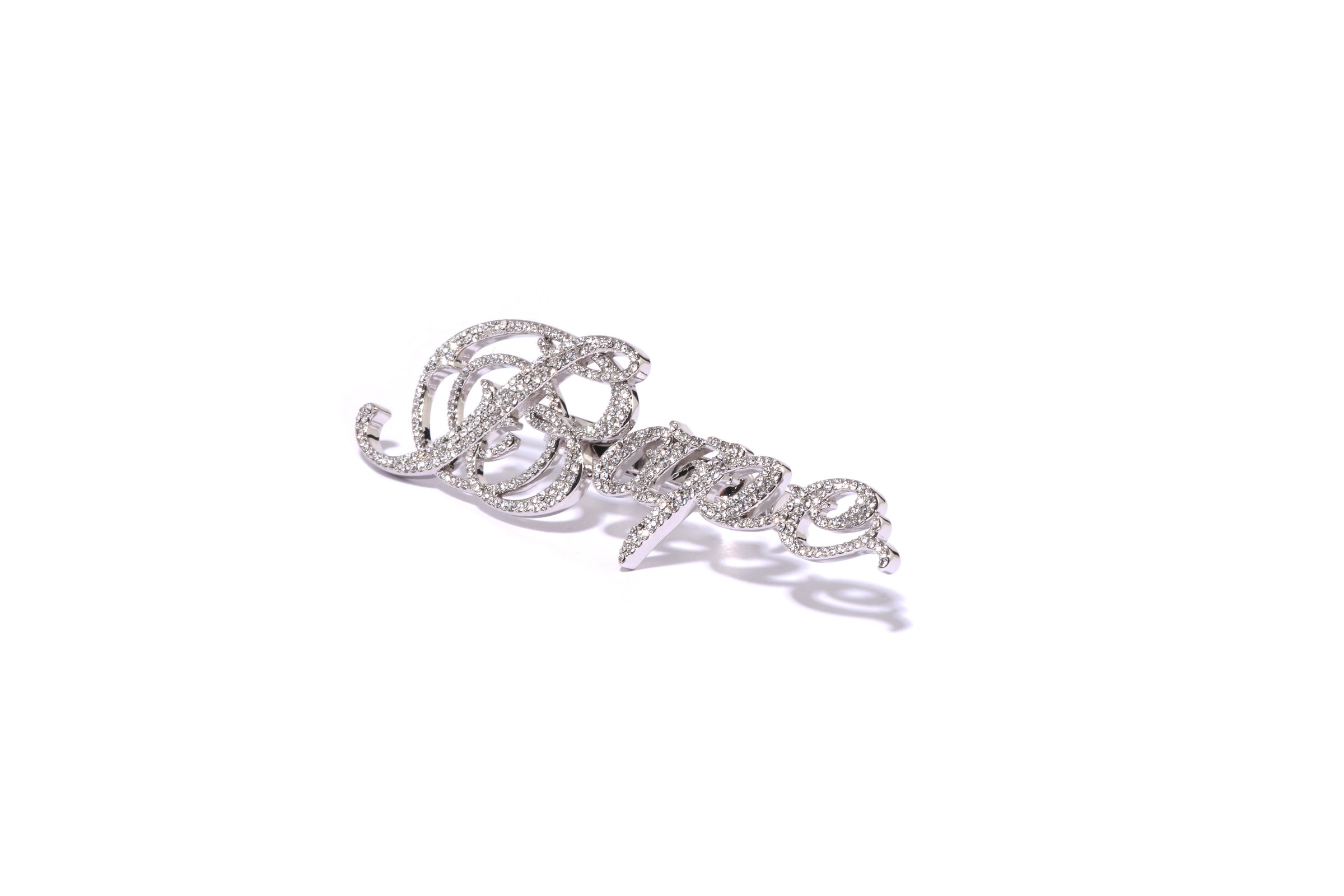BAPE RHINESTONE DOUBLE FINGER RING – eu.bape.com