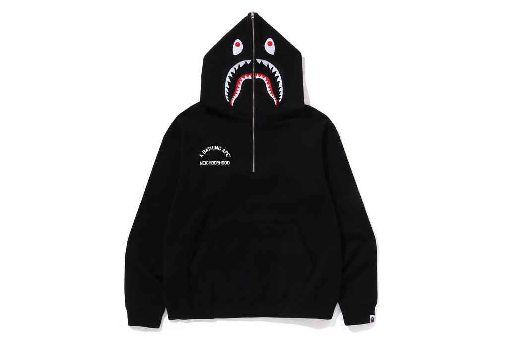 BAPE X NBHD - TWO FACE HALF ZIP PULLOVER HOODIE – eu.bape.com