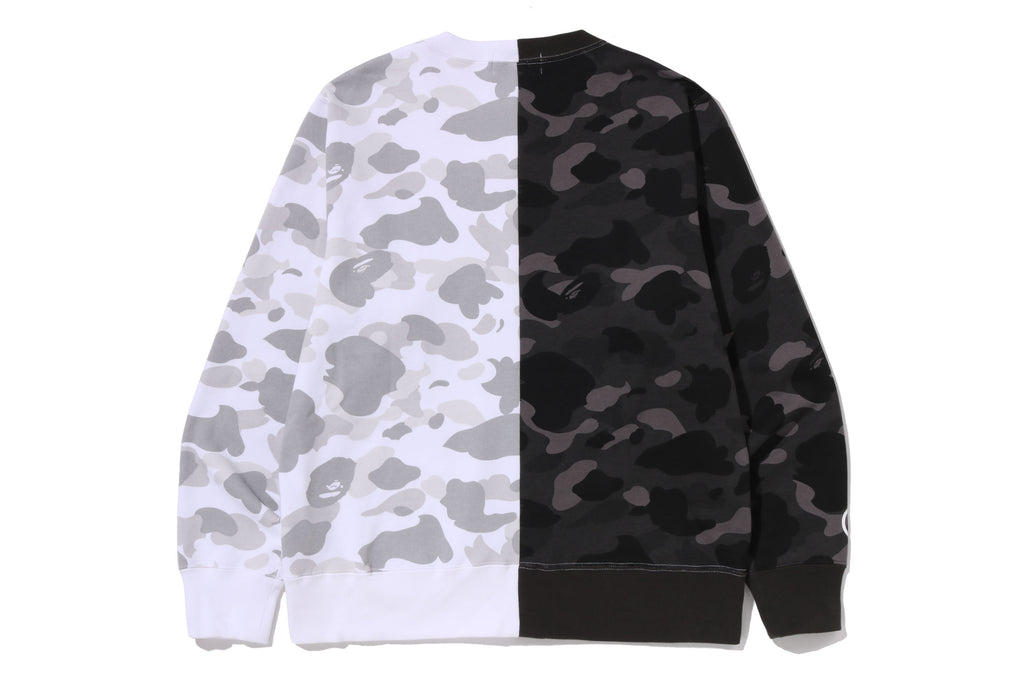 COLOR CAMO TIGER SHARK CREWNECK SWEATSHIRT – eu.bape.com