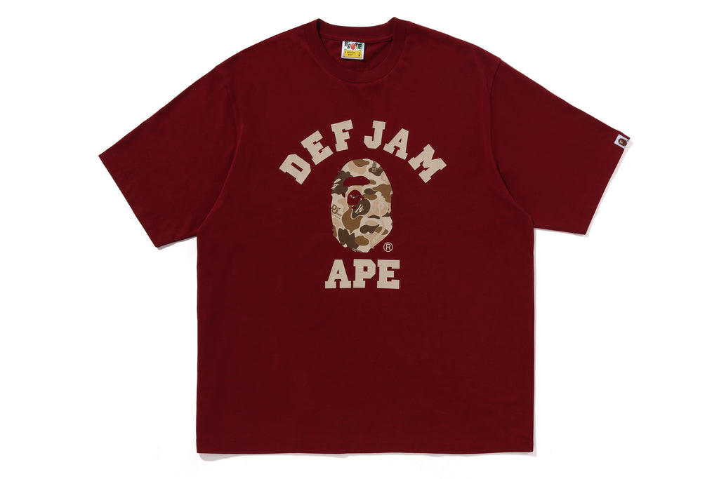 BAPE X DEF JAM CAMO COLLEGE RELAXED FIT TEE – eu.bape.com