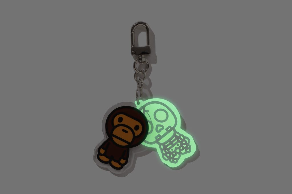 BABY MILO SKULL ACRYLIC KEYCHAIN – eu.bape.com